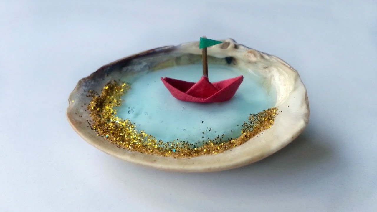Make a Miniature Boat in a Shell Decor - DIY - Guidecentral - YouTube