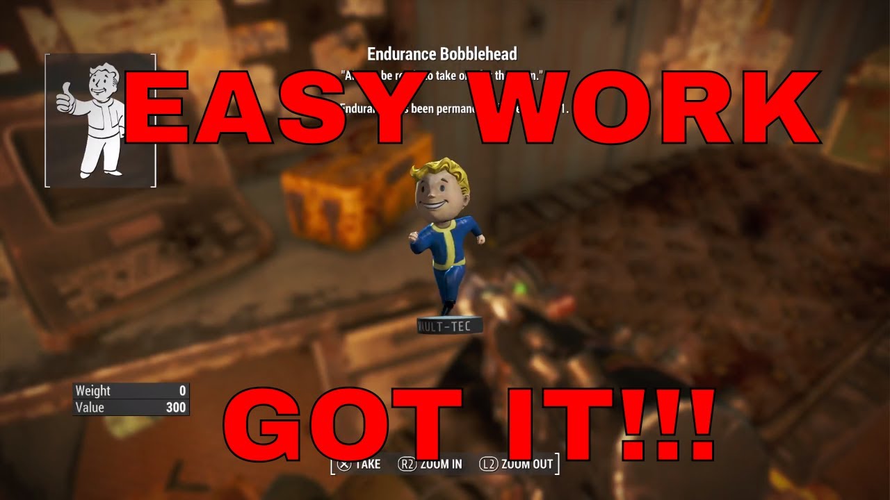 Endurance bobblehead location - Fallout 4 - YouTube
