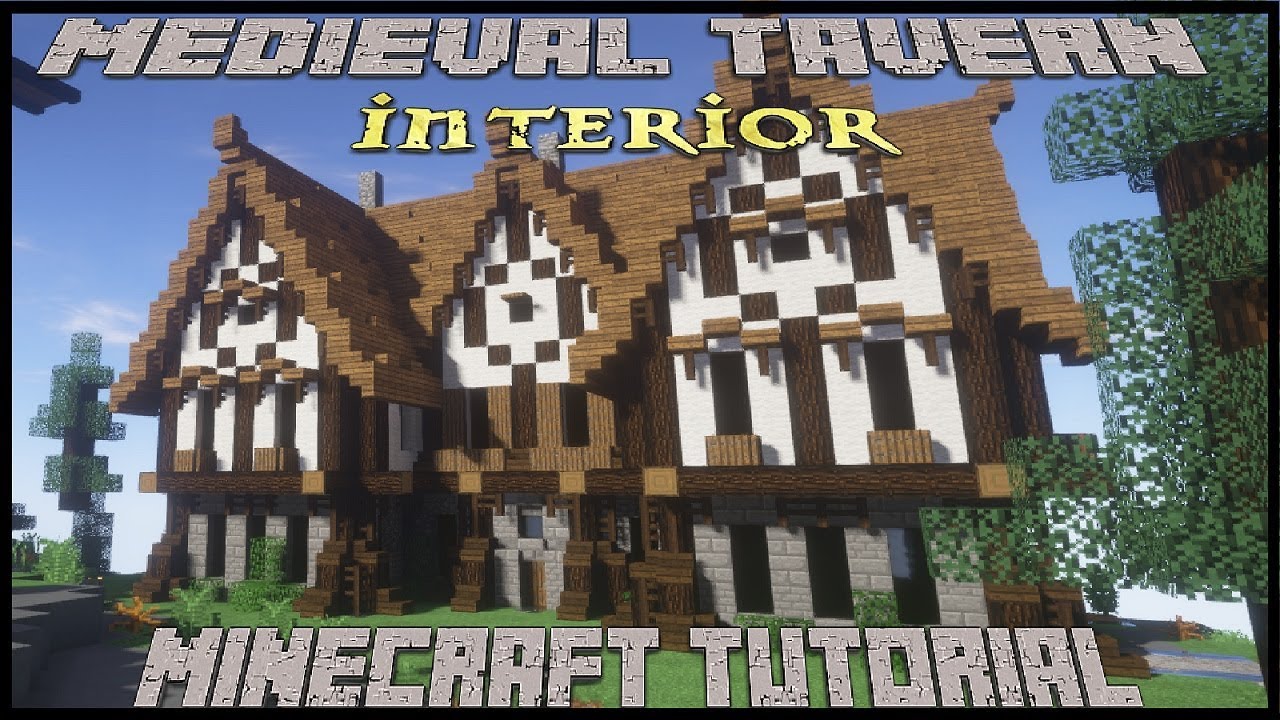 Minecraft Tutorial - Medieval Tavern part 3 (Interior ) - YouTube