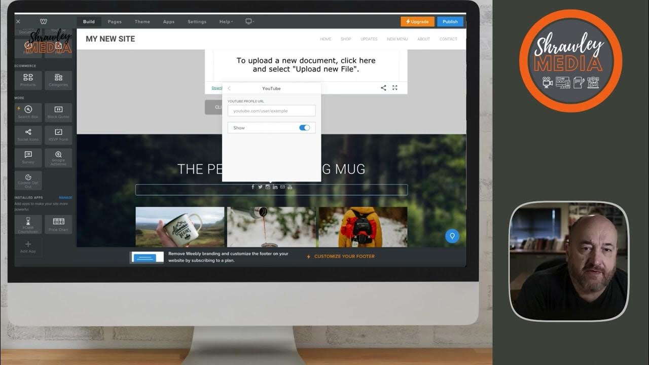 25. How to Connect Social Media Icons & links to your Weebly Website - YouTube