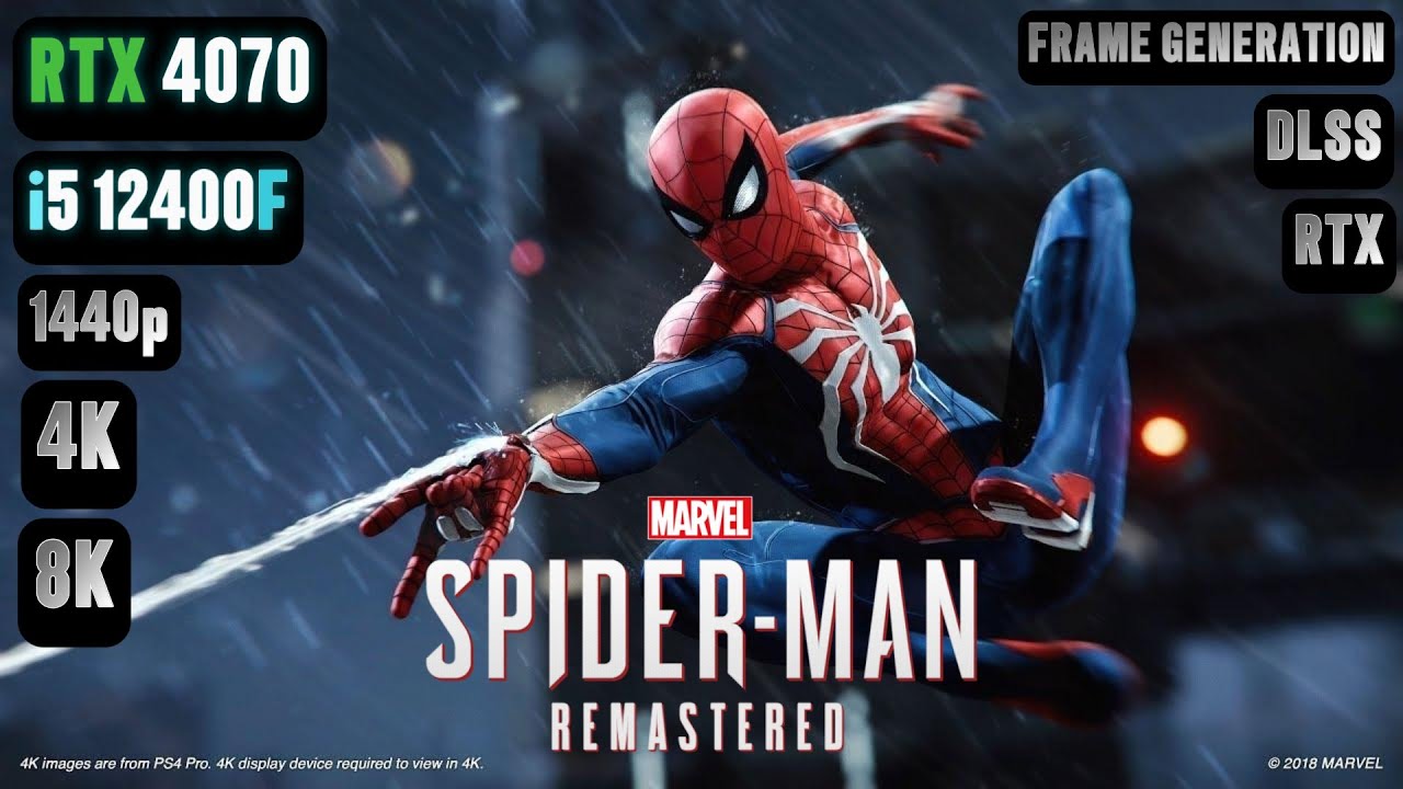 Marvel's Spider Man PC RTX 4070 FPS TEST | RTX 4070 & i5 12400F ...