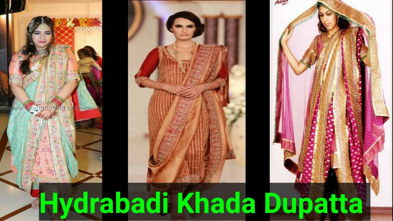 How to Wear Khada Dupatte | khada Dupatta pahane ka Aasan Tarika ...
