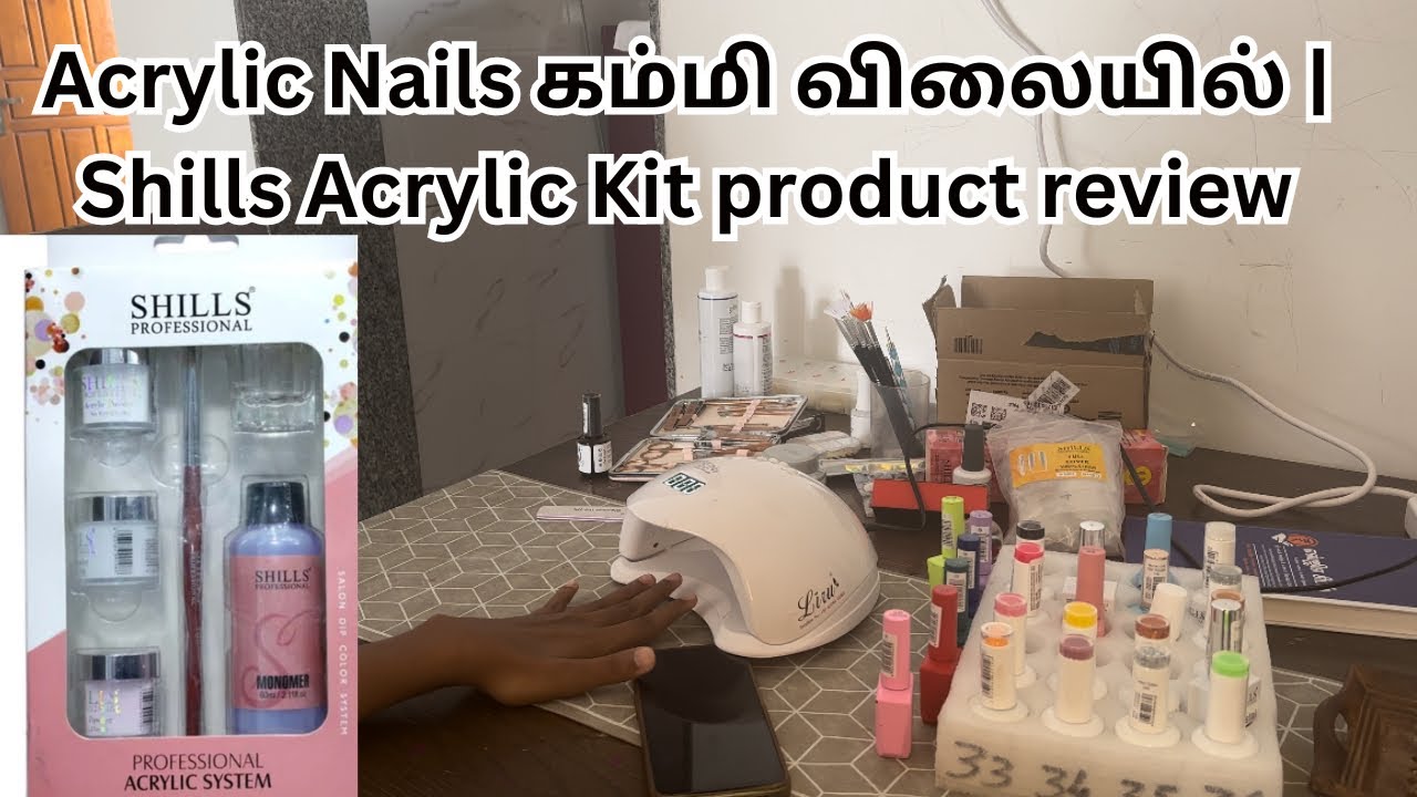 Shills Acrylic Nail KIT product review |Acrylic Nail powder| Steps for ...