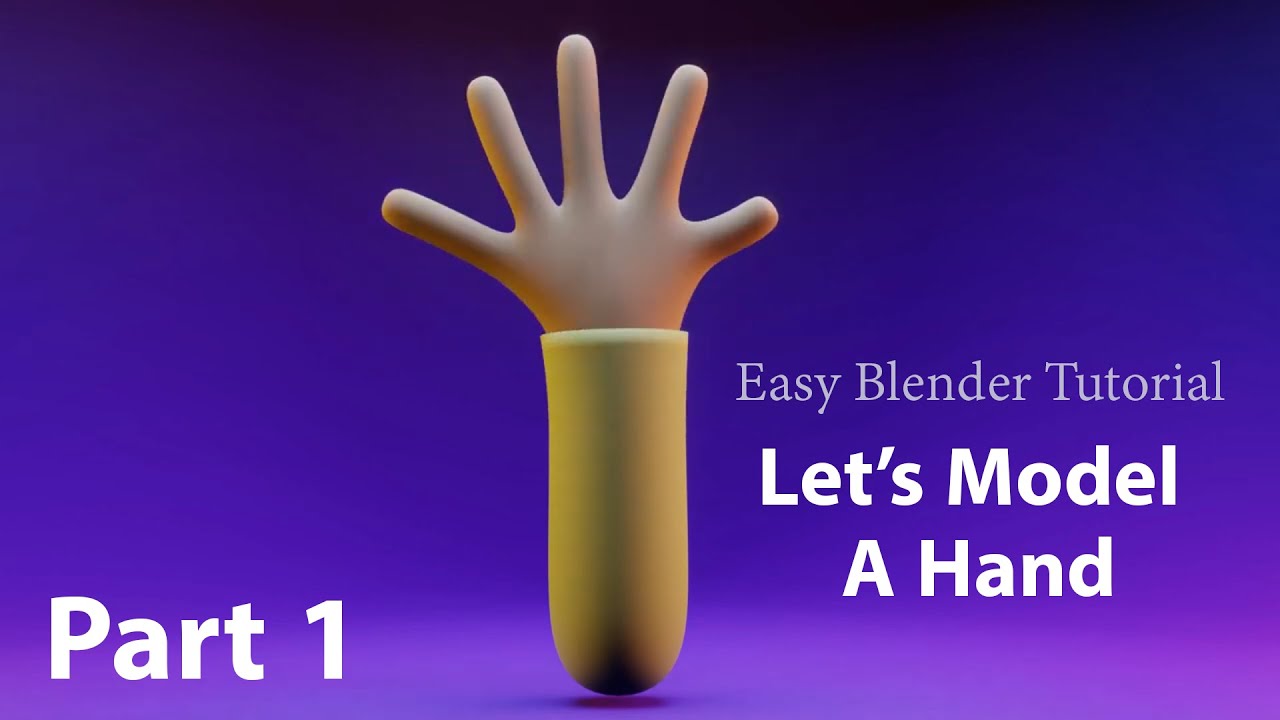 How to model hands in Blender | Blender Beginner Tutorial Part 1 In ...