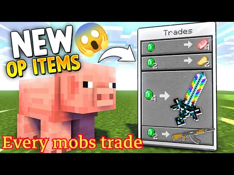 Minecraft every mobs trade op item - YouTube