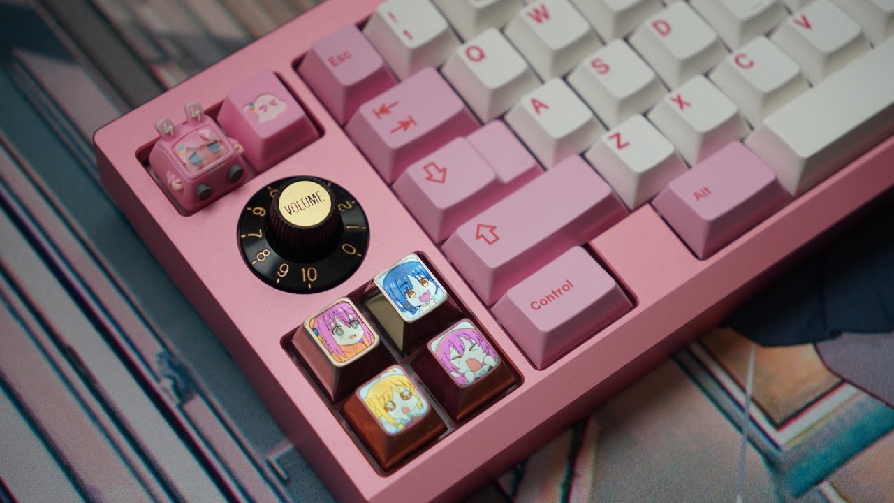 Bocchi the Rock! themed custom keyboard | Starry FRL w/ PH Studio ...