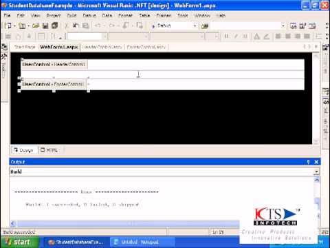 ASP .NET Programming using VB.NET, Web User Controls, Master Page, CSS, HTML. Part 1 - YouTube