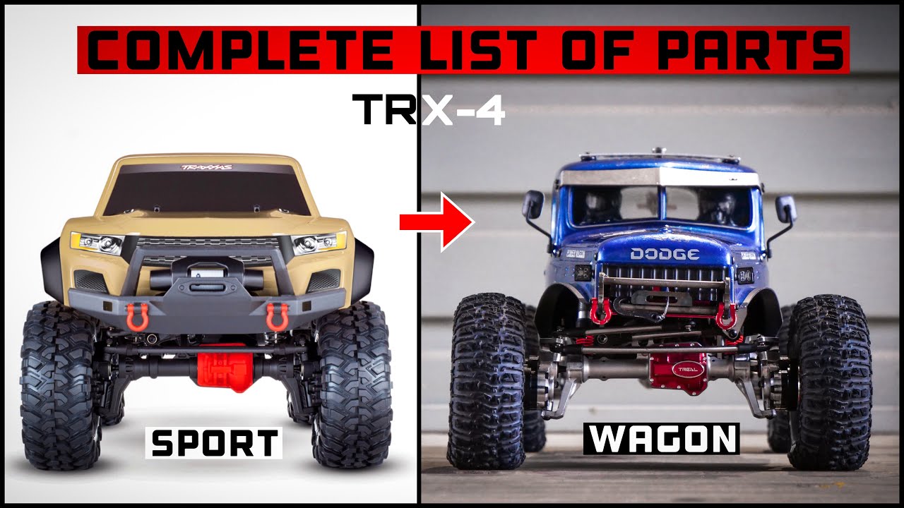 SPORT to POWER WAGON TRX-4 / Upgraded Parts - YouTube