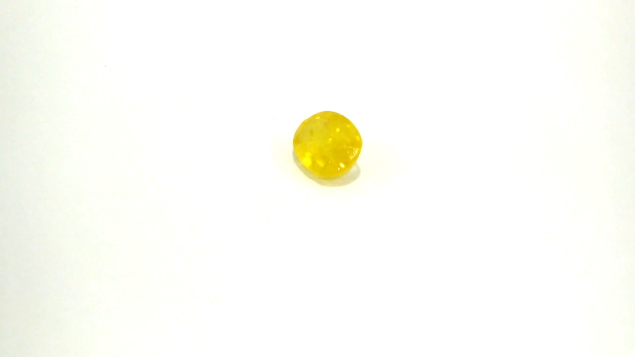 100% Pure Yellow Sapphire - 2.54 crt (B42 B N) - YouTube