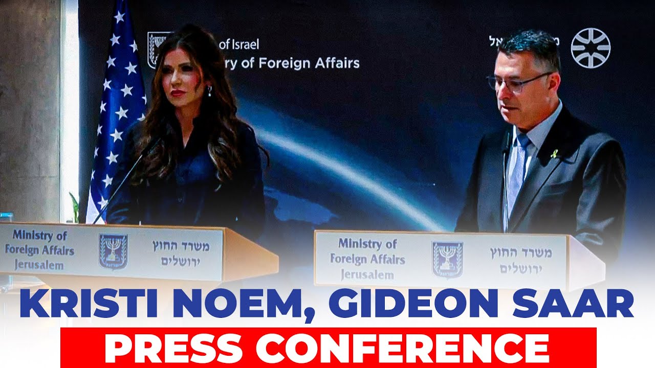 LIVE: Kristi Noem holds news conference with Israel's foreign minister ...