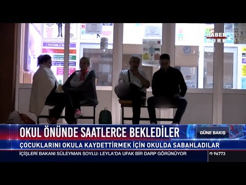 Okulun önünde saatlerce beklediler