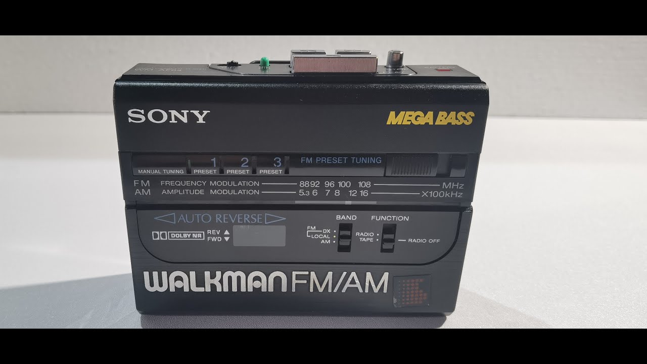 SONY WM-AF64 Cassette Player Radio AM/FM - YouTube