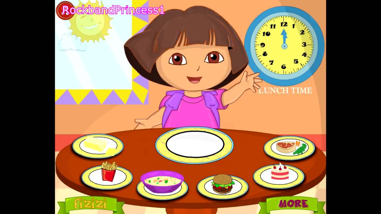 Dora The Explorer Online Games Dora Healthy Eating Game - YouTube