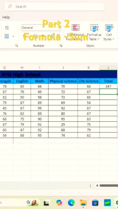 Microsoft excel | Formula |Part 2 #shorts #viralshorts - YouTube