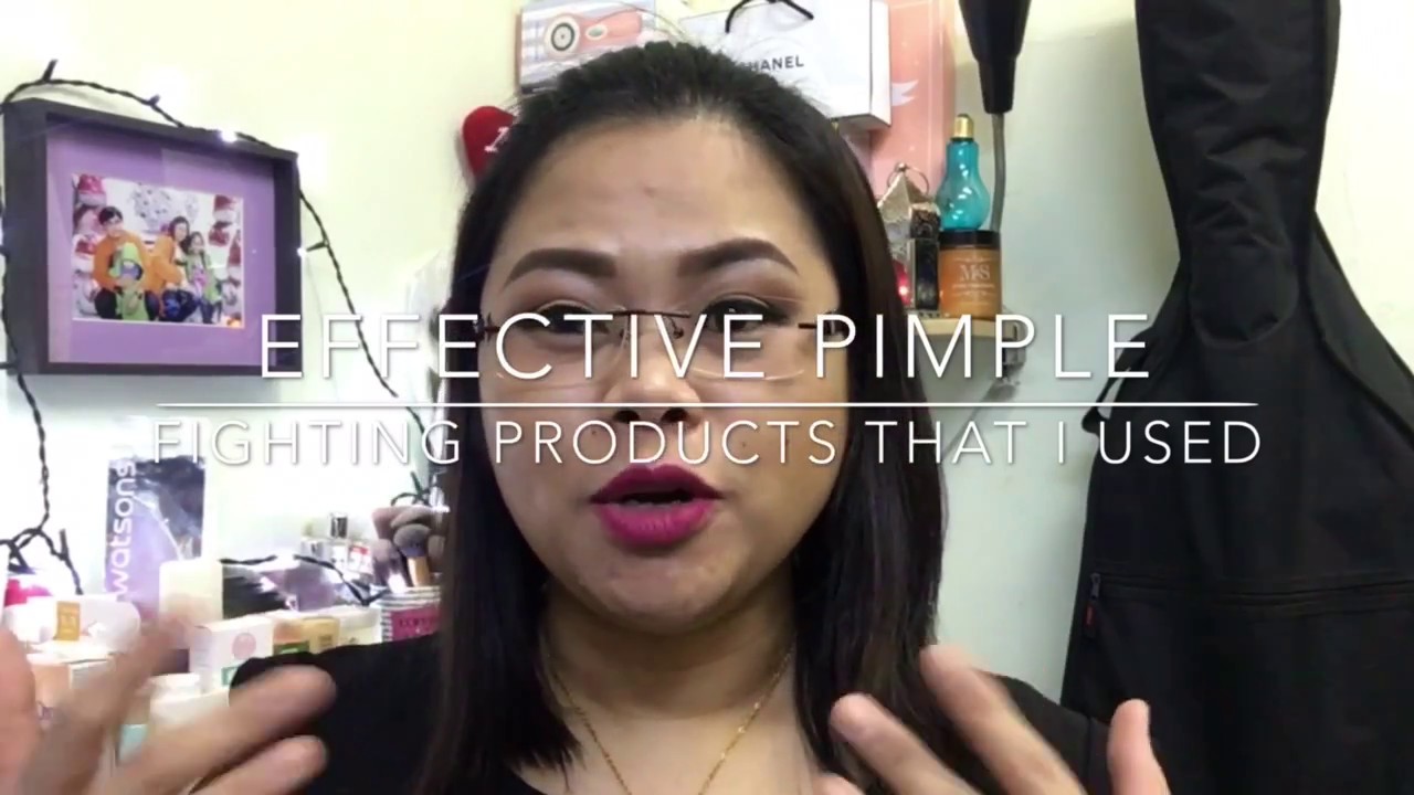 EFFECTIVE PIMPLE FIGHTING PRODUCTS THAT I USED - YouTube