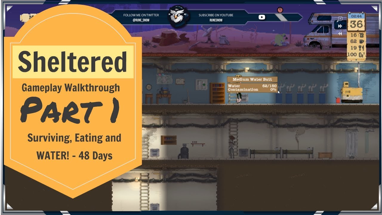 Sheltered - Gameplay Walkthrough - Part 1 - Surviving, Eating and WATER ...