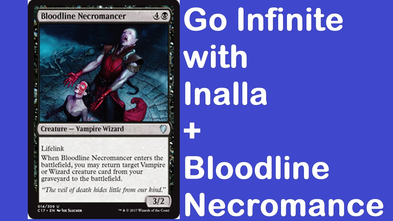 MTG Infinite Combo: Inalla, Archmage Ritualist + Bloodline Necromancer ...