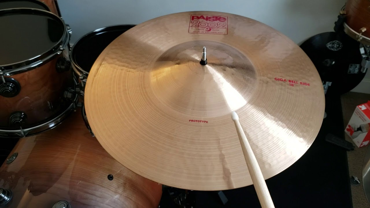 Paiste 2002 18" Giga Bell Ride Prototype - YouTube