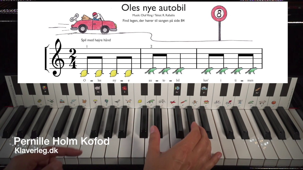 Lær at spille klaver: Spil med højre og venstre hånd i Klaverleg bind 1 ...