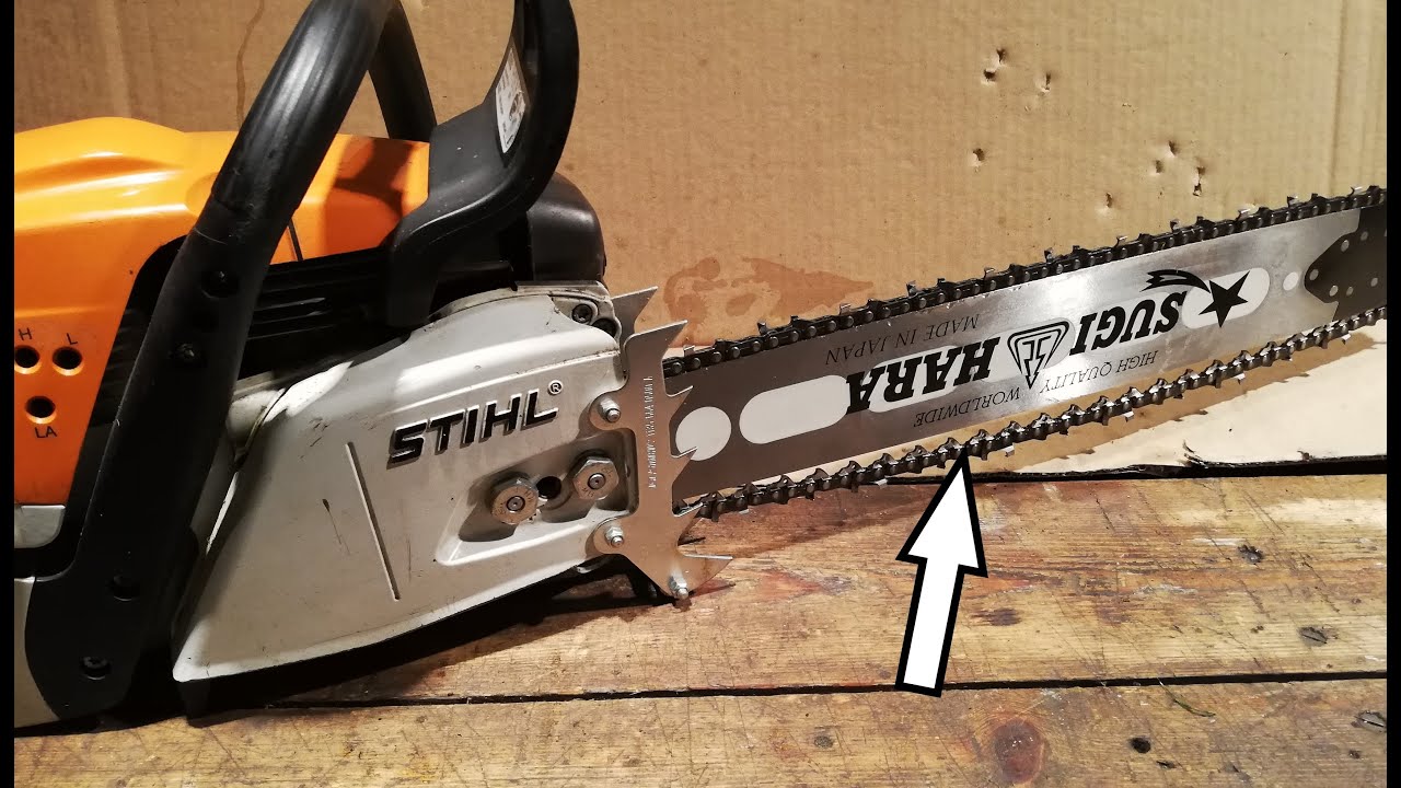 How To TENSION A Chainsaw Chain - YouTube