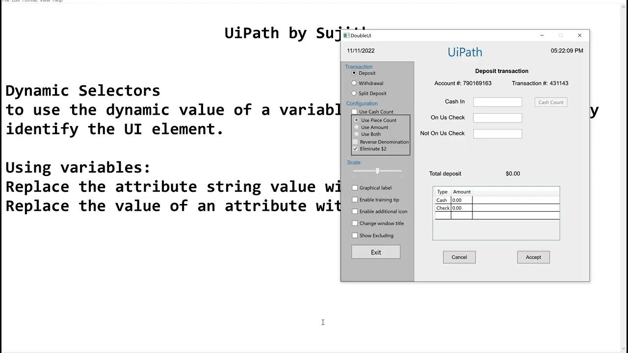 Dynamic Selectors | How to use Variables in Selectors | UiPath example on dynamic selector ...