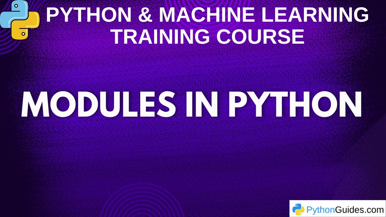 Modules In Python Python Tutorial For Beginners Youtube 2745