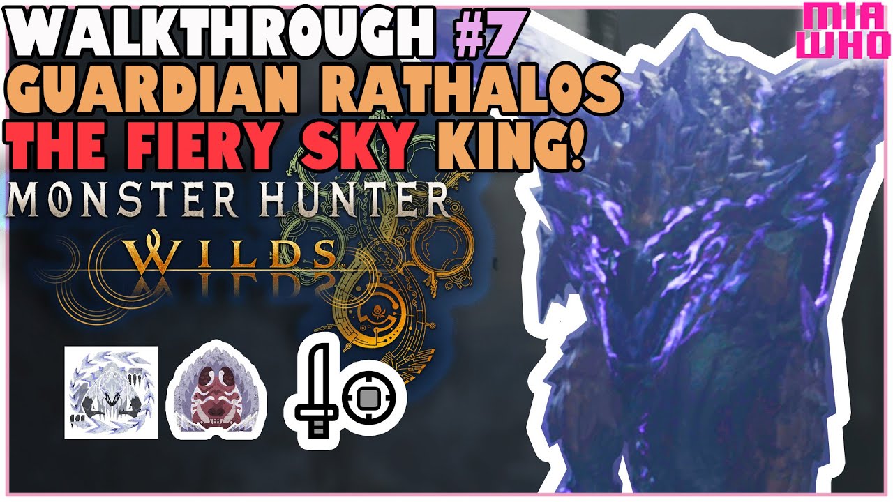 Monster Hunter Wilds Walkthrough #7: Guardian Rathalos, the Fiery Sky ...