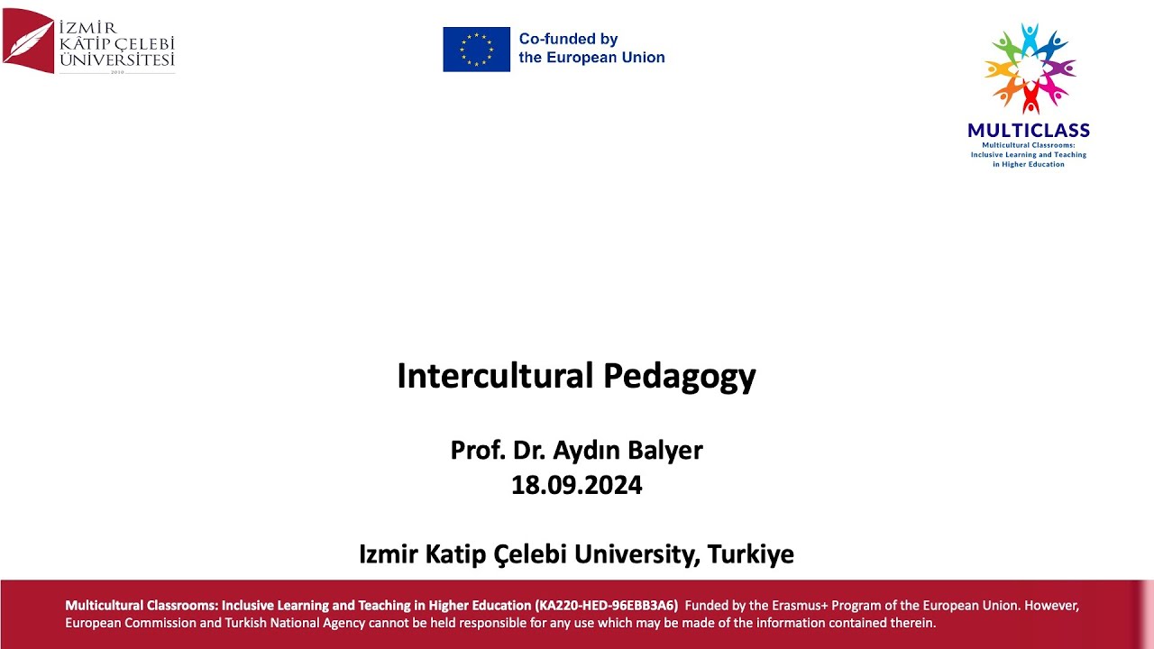 Intercultural Pedagogy, Prof. Dr. Aydın Balyer - YouTube