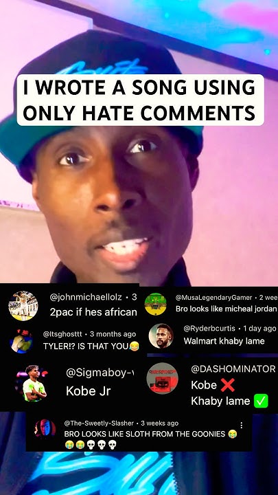 I wrote a song using only HATE comments - YouTube