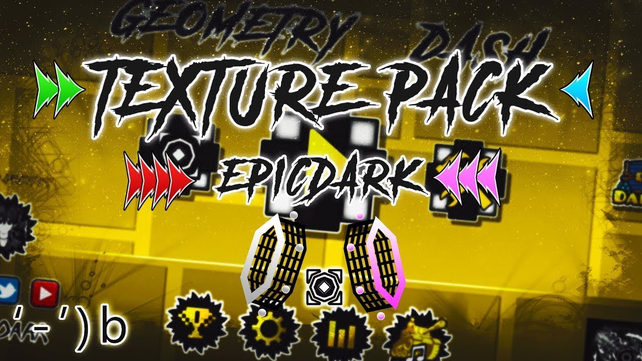 обзор на топовый texture pack в geometry dash - YouTube