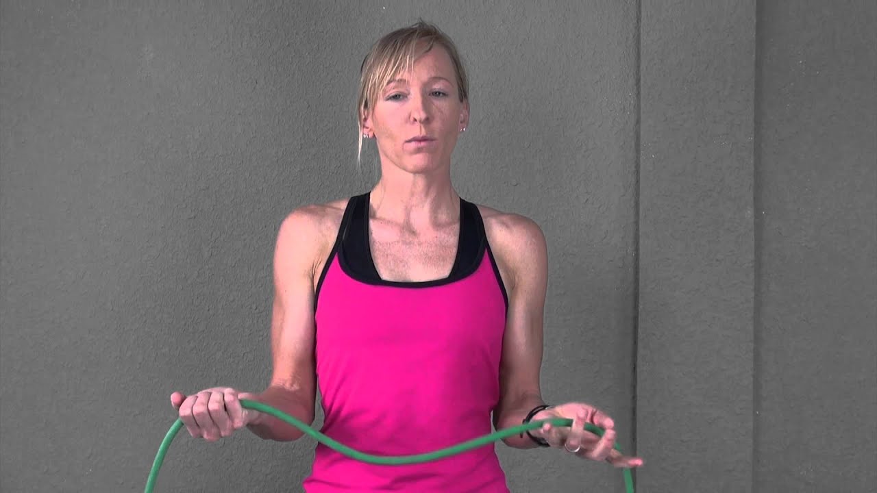 Double External Shoulder Rotation Exercise Using a Band with Krista ...