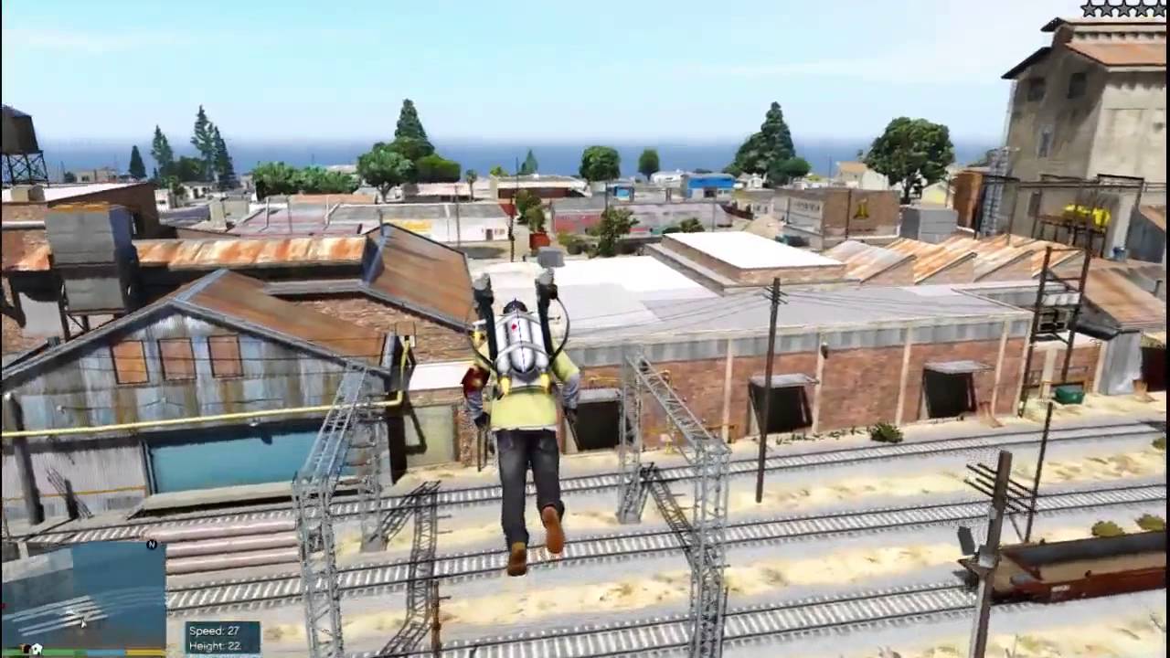 ADVANCED MINIGUN JETPACK MODEL V3 - GTA V - YouTube