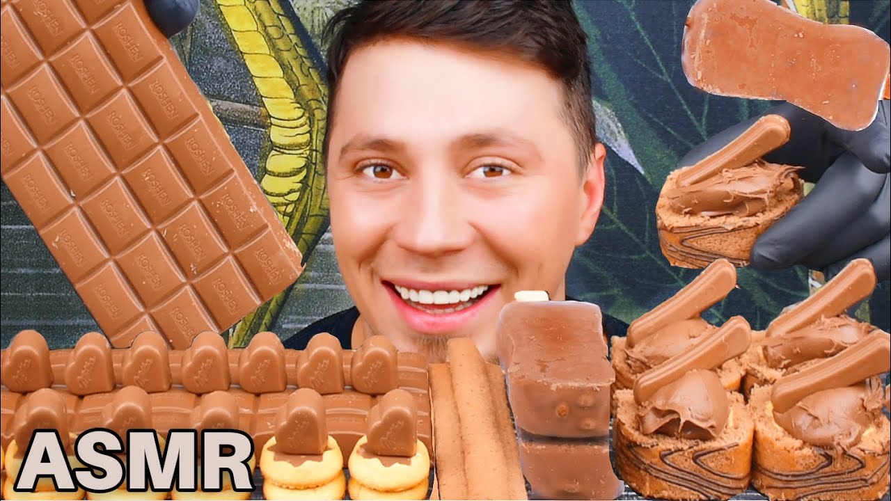 Asmr Chocolate Bar Party Eating Sounds Nutella Mukbang Desserts Food Show Stas Asmr