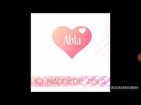 10 MADDEDE ABLA