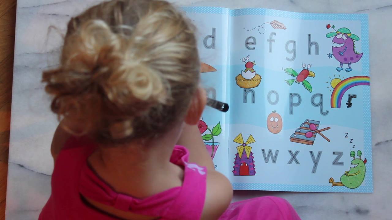 Usborne Books - Wipe Clean Lower Case Letters - YouTube