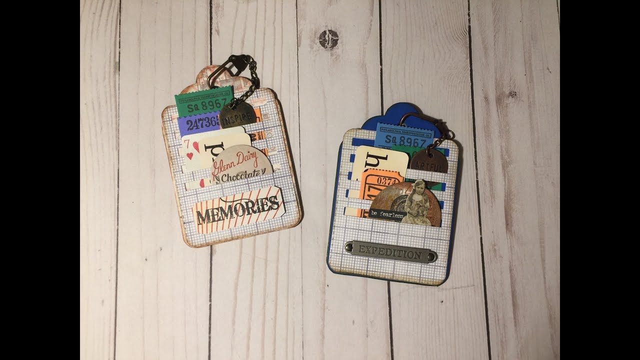Pocket Tag using Tim Holtz Pocket Die - YouTube