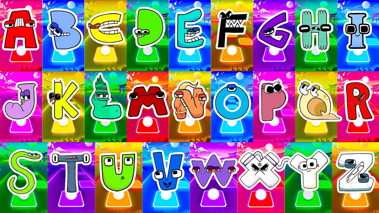 ALPHABET LORE 🆚 ALPHABET LORE TEAM 🆚 ALPHABET LORE SONG 🆚 Tiles Hop EDM ...
