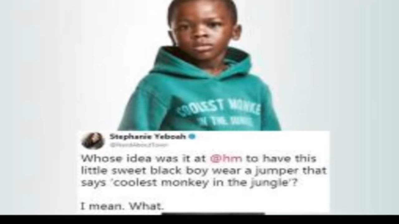 H&M CLOTHING HAS YOUNG BLACK MODEL WEAR HOODIE "COOLEST MONKEY IN THE ...