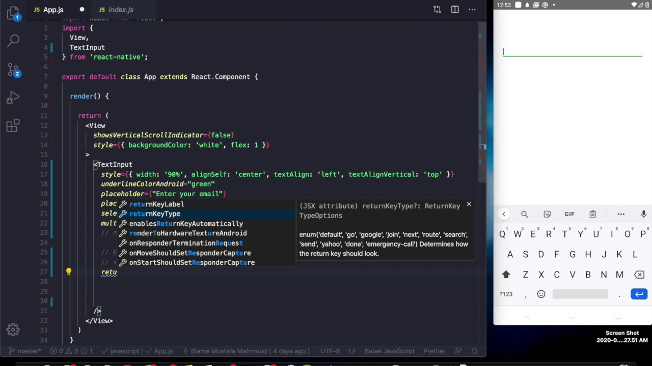 REACT NATIVE IN ARABIC (11) - TextInput - YouTube
