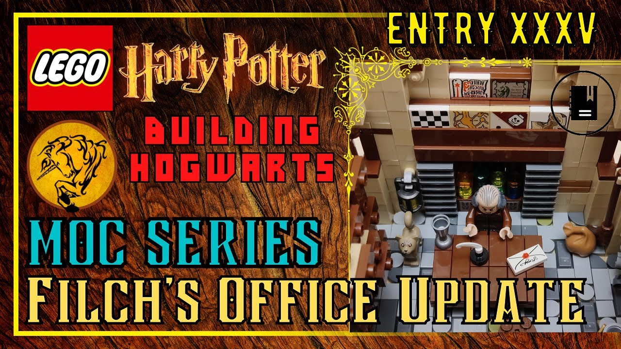 LEGO Hogwarts - Filch's Office - Full Interior! - LEGO Harry Potter MOC ...