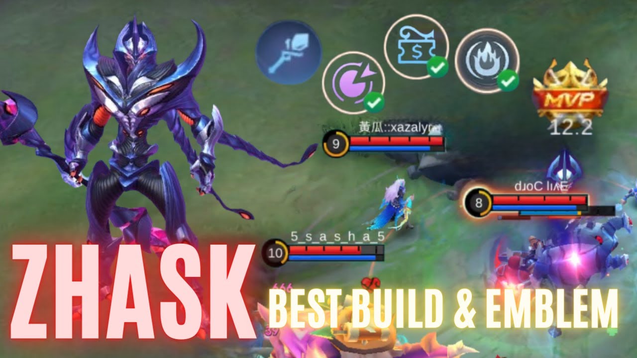 Zhask REAL MONSTER!! High DAMAGE Build!! - Build Top 1 Global Zhask ...