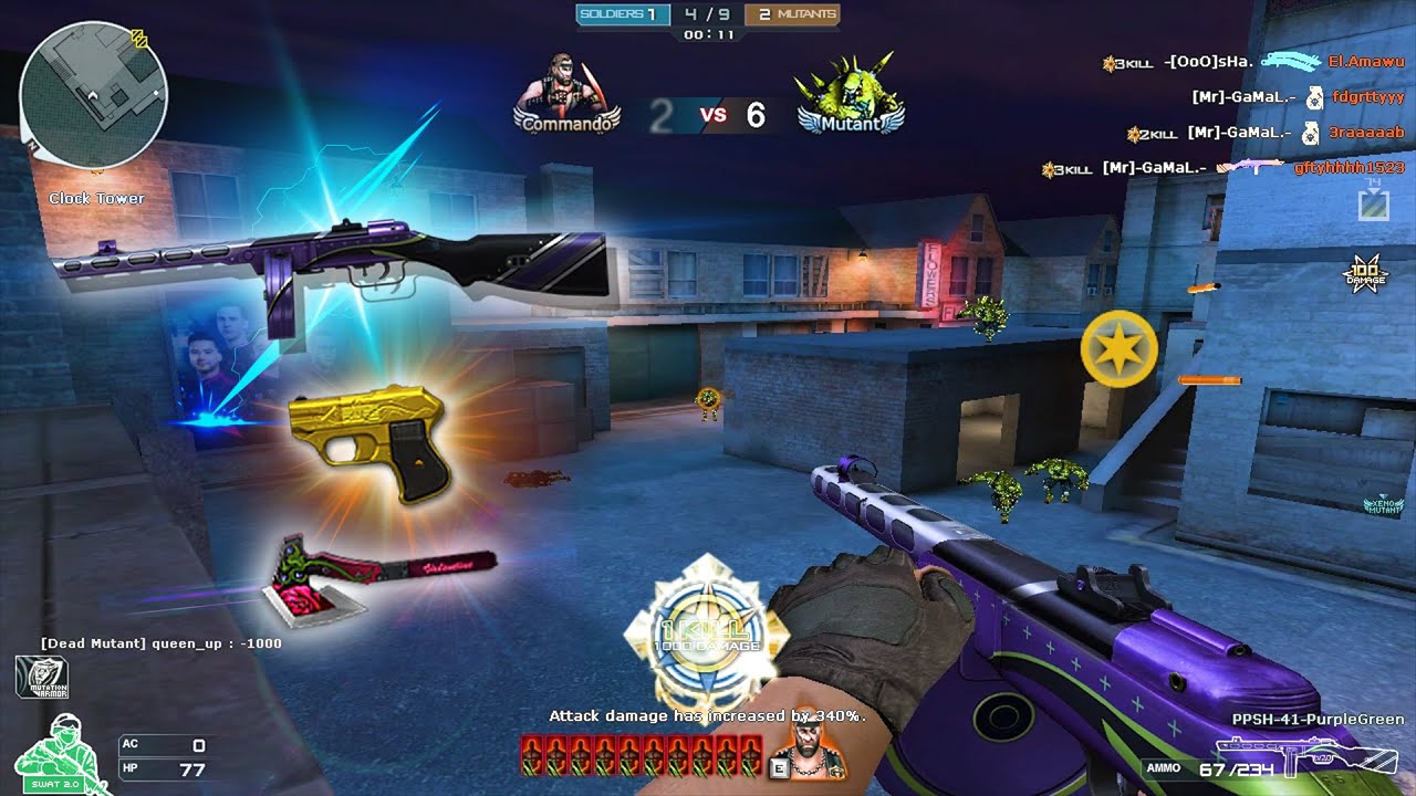 Crossfire | PPSh-41-Purple Green | Hmx Game Play - YouTube