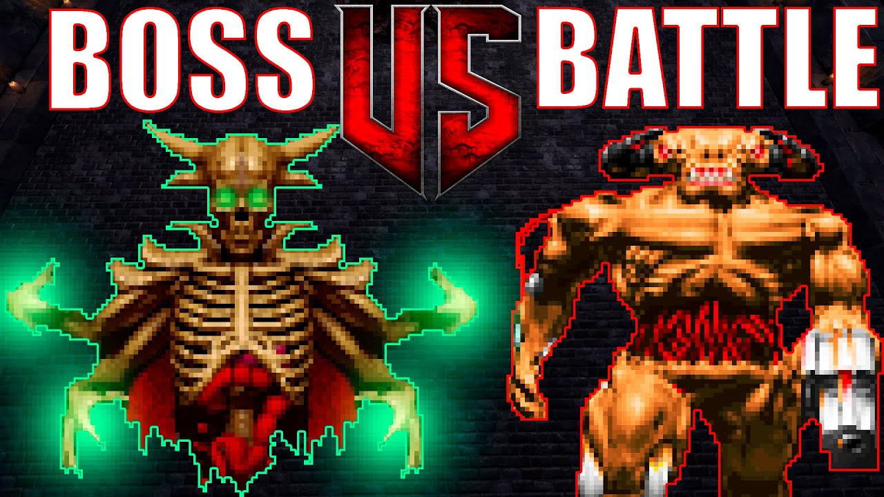 Kronos vs Cyberdemon - DOOM Monster Infighting - Full HD Battles - YouTube
