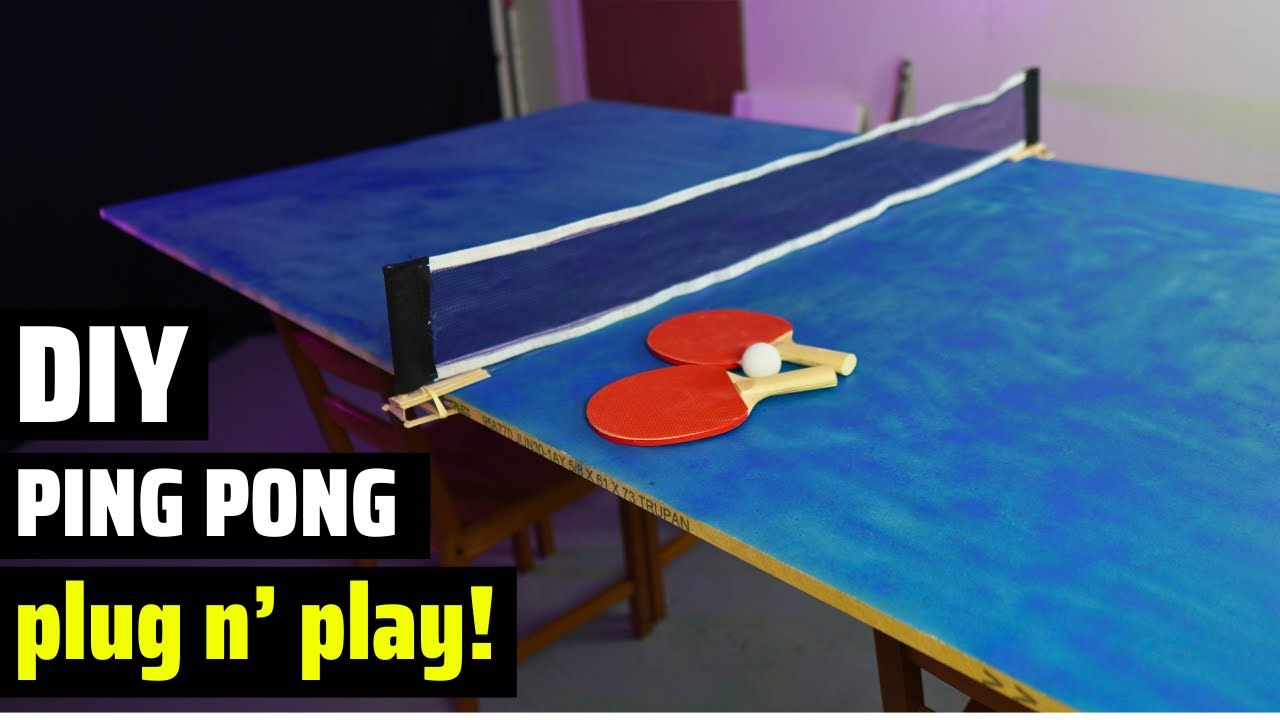 How to make your own Ping Pong table at home! - YouTube