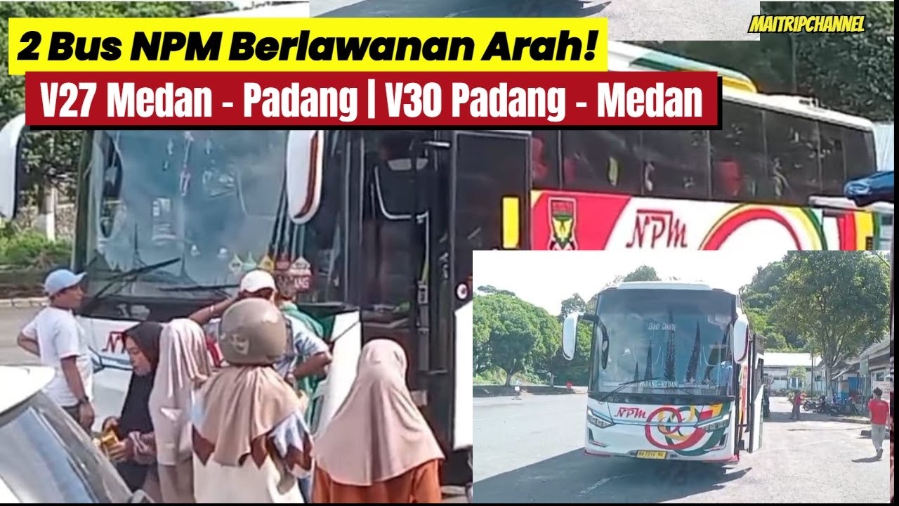 2 UNIT BUS NPM EXECUTIVE BERLANGGANAN ARAH ! V27 DARI MEDAN & V30 DARI ...