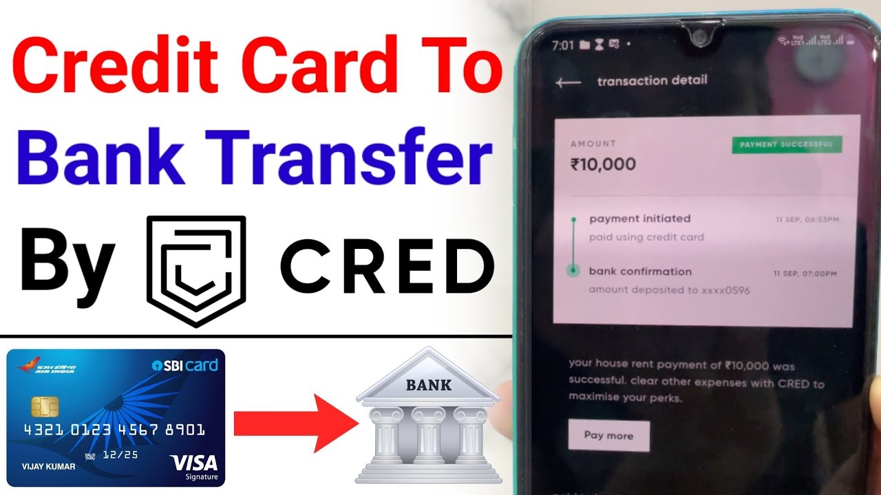 Cred App Se Credit Card Se Paise Kaise Nikale | Credit Card to Bank ...