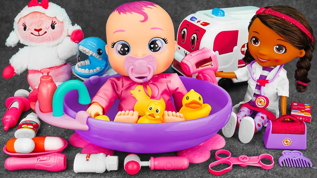 123 Minutes Satisfying with Unboxing Bathtub Playset, Cute Baby Toys ...