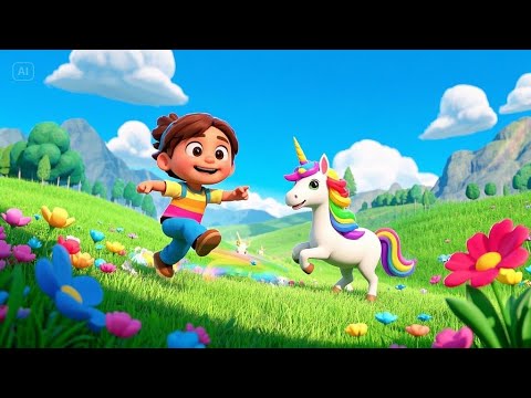 There Was a Little Unicorn Who Wants to Play Rhyme Song | Nursery Rhyme ...