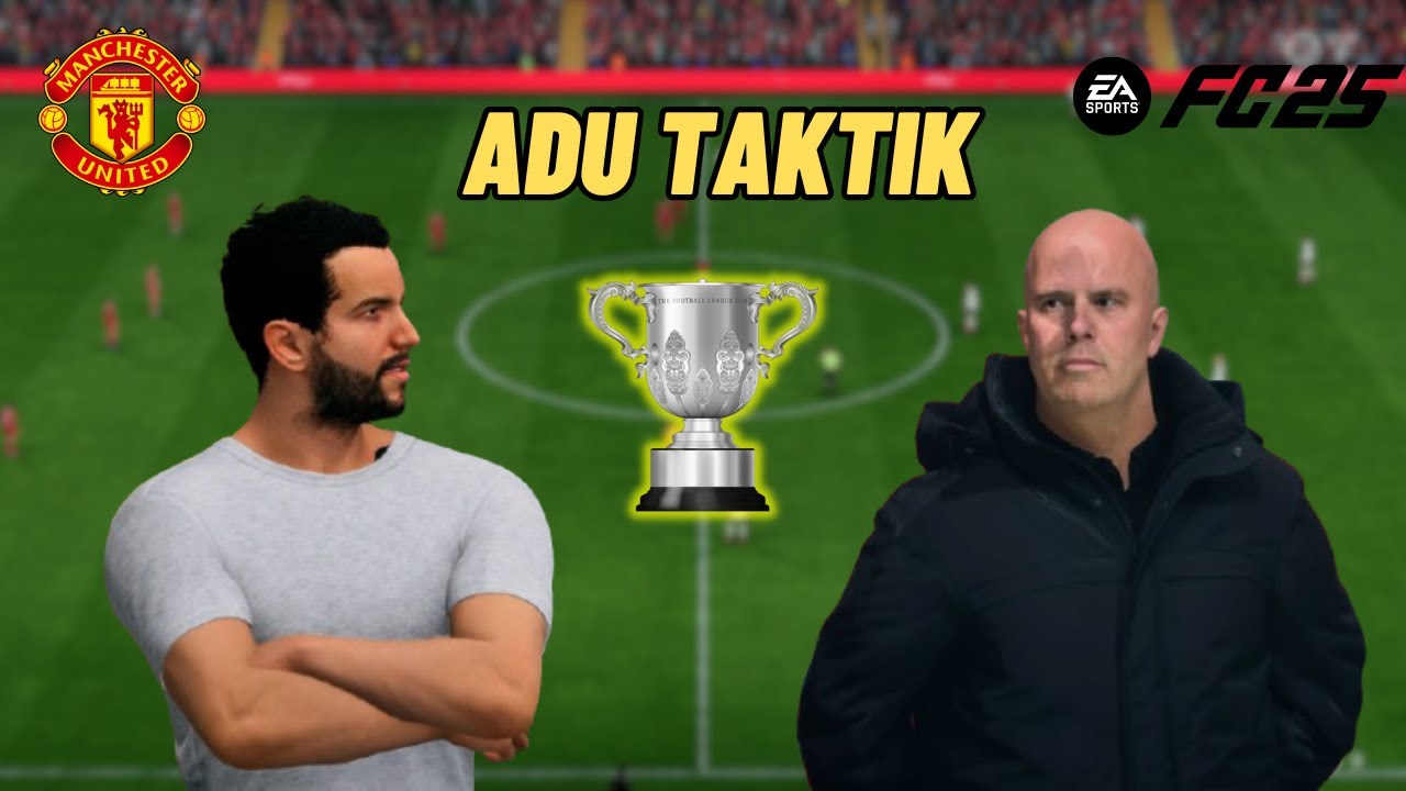 ADU TAKTIK RUBEN AMORIM DENGAN ARNE SLOT DI CARABAO CUP | MANCHESTER ...