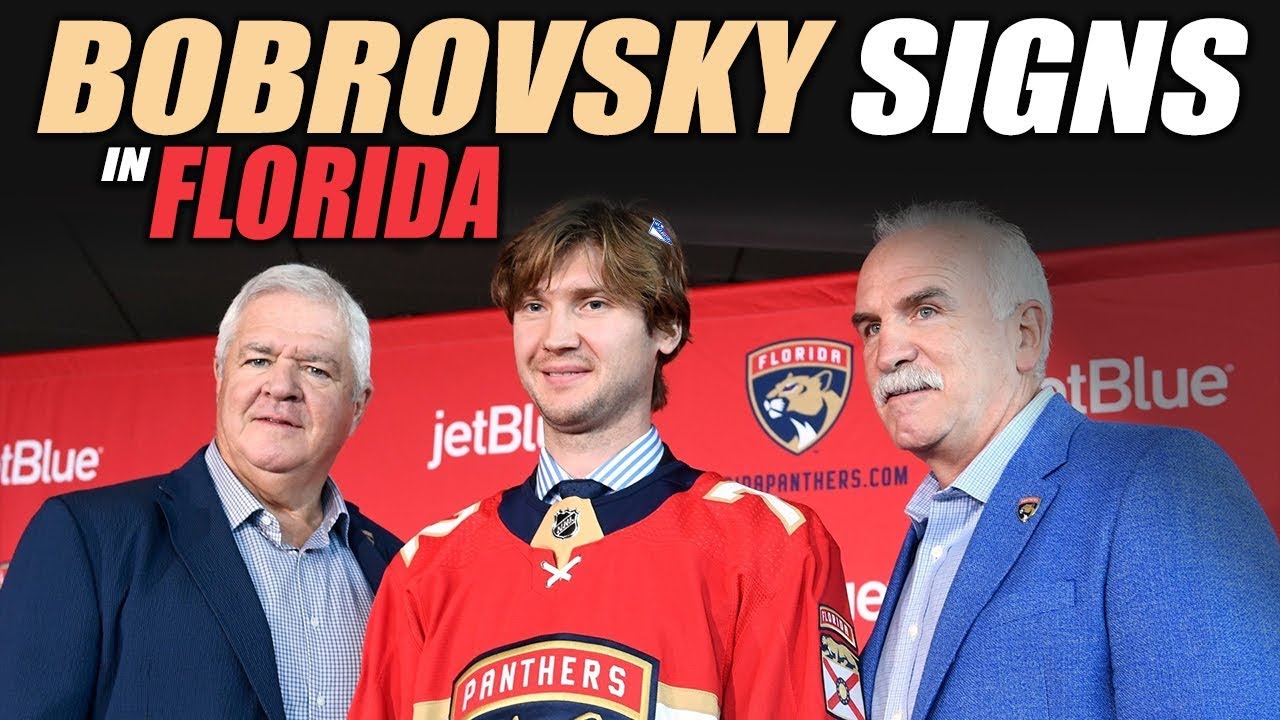Bobrovsky Signs with the Florida Panthers! - YouTube